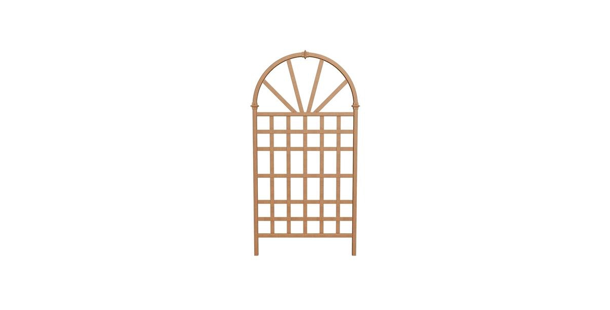 Click here for Outdoor Vinyl Lattice Garden Trellis with Arched T... prices
