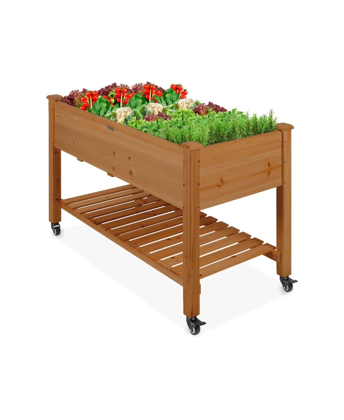 Click here for Outdoor Wood Raised Garden Bed Planter Box with Sh... prices