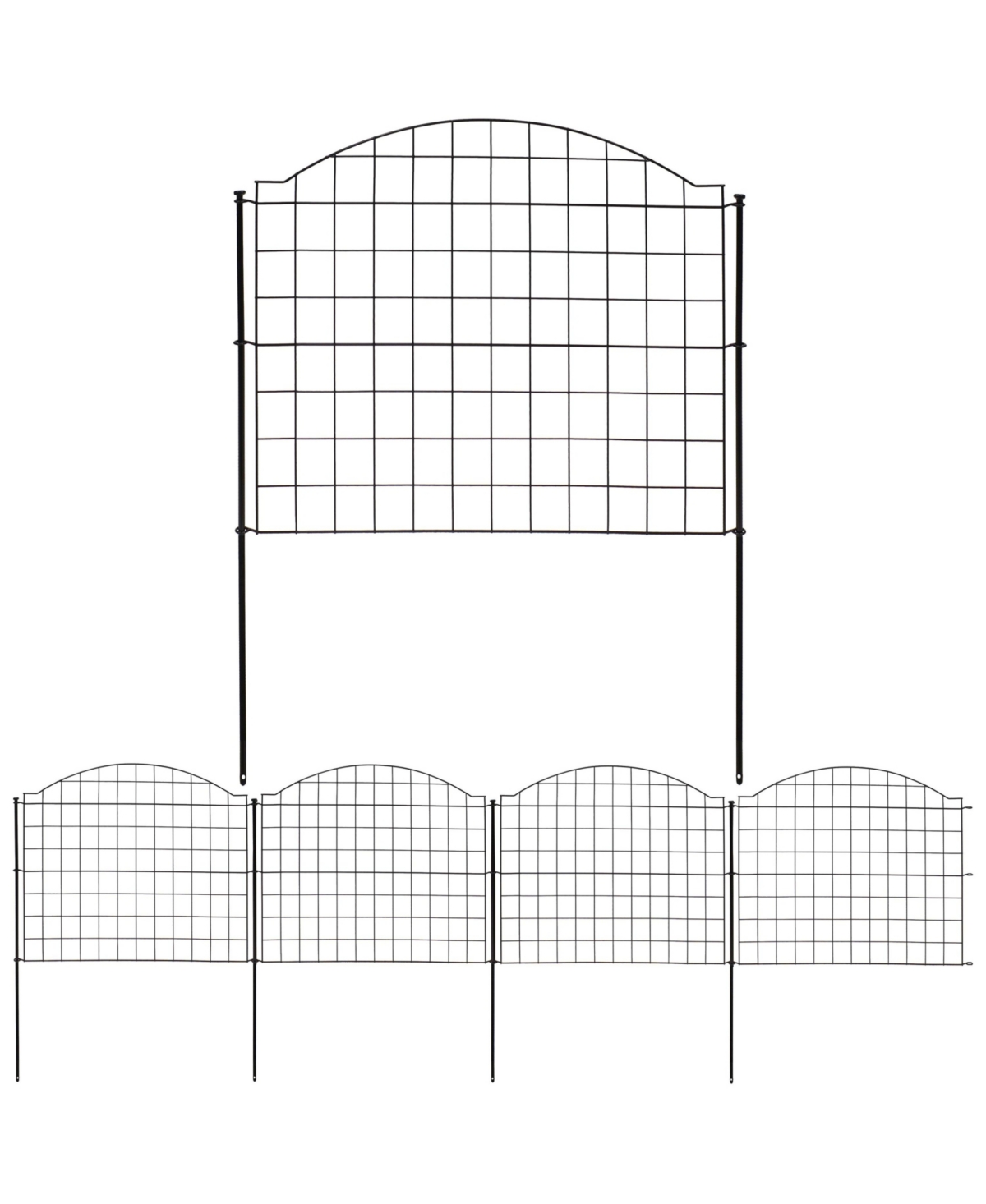 Click here for Outdoor Lawn and Garden Steel Arched Grid Style De... prices