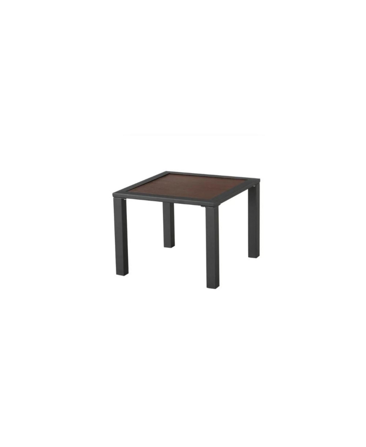 Click here for 21 Brown and Black Square Metal Outdoor Side Table... prices