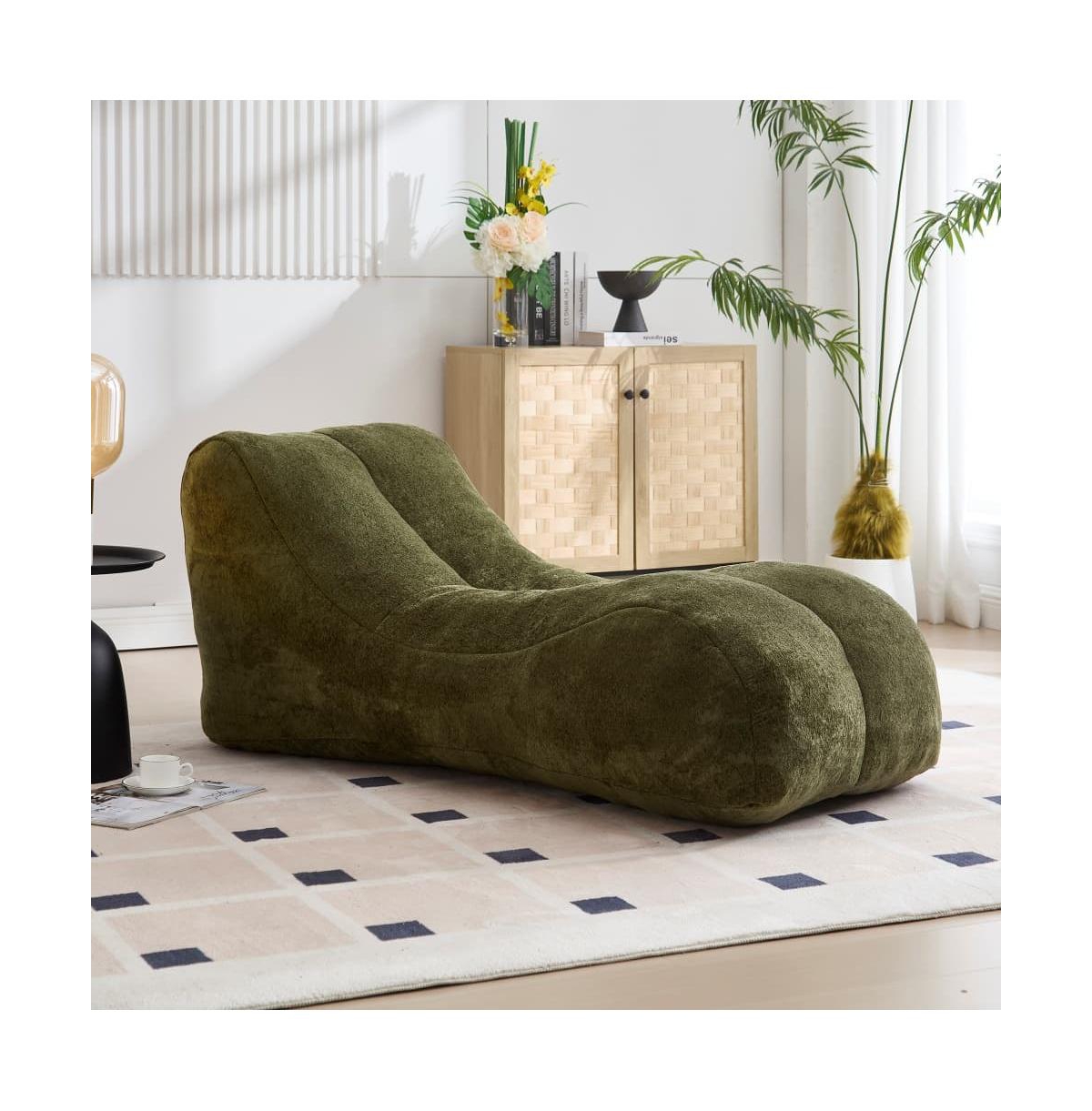 Click here for Modern Curved Bean Bag Lounge Chair  Comfy Ergonom... prices