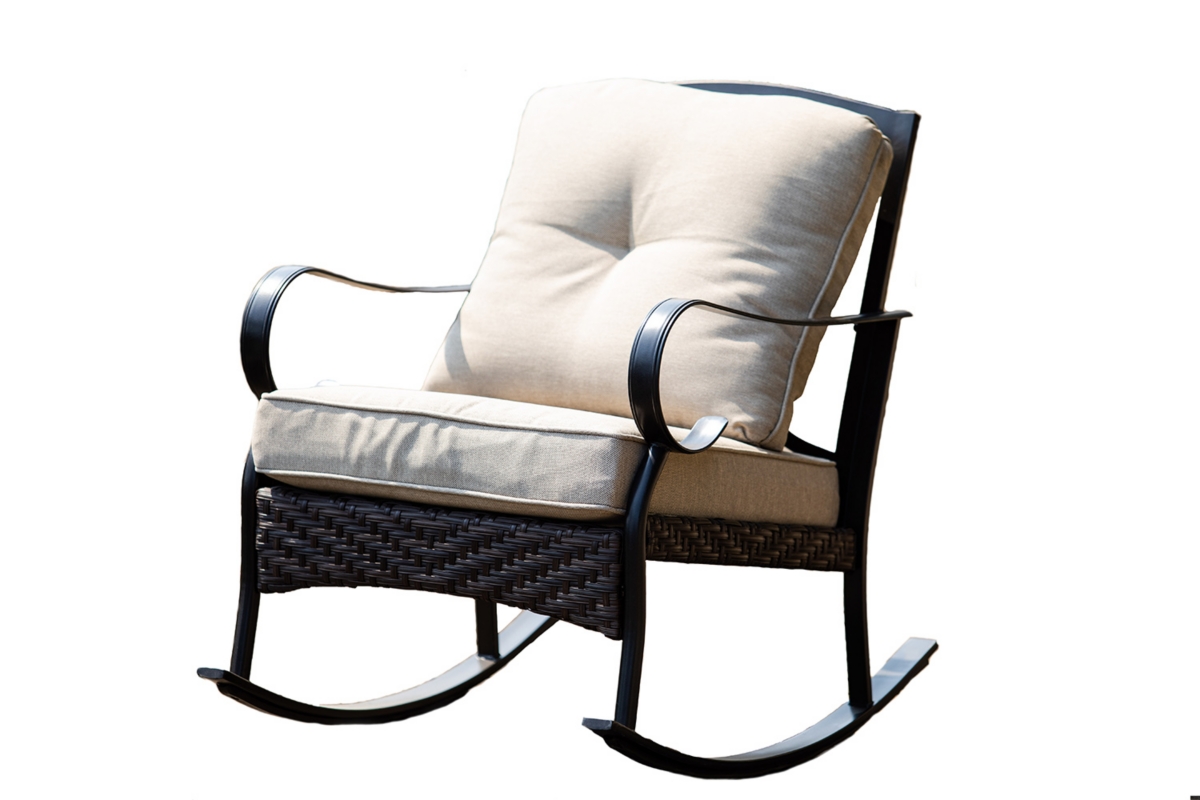 Click here for Outdoor Steel Rocking Chair with Cushion –... prices