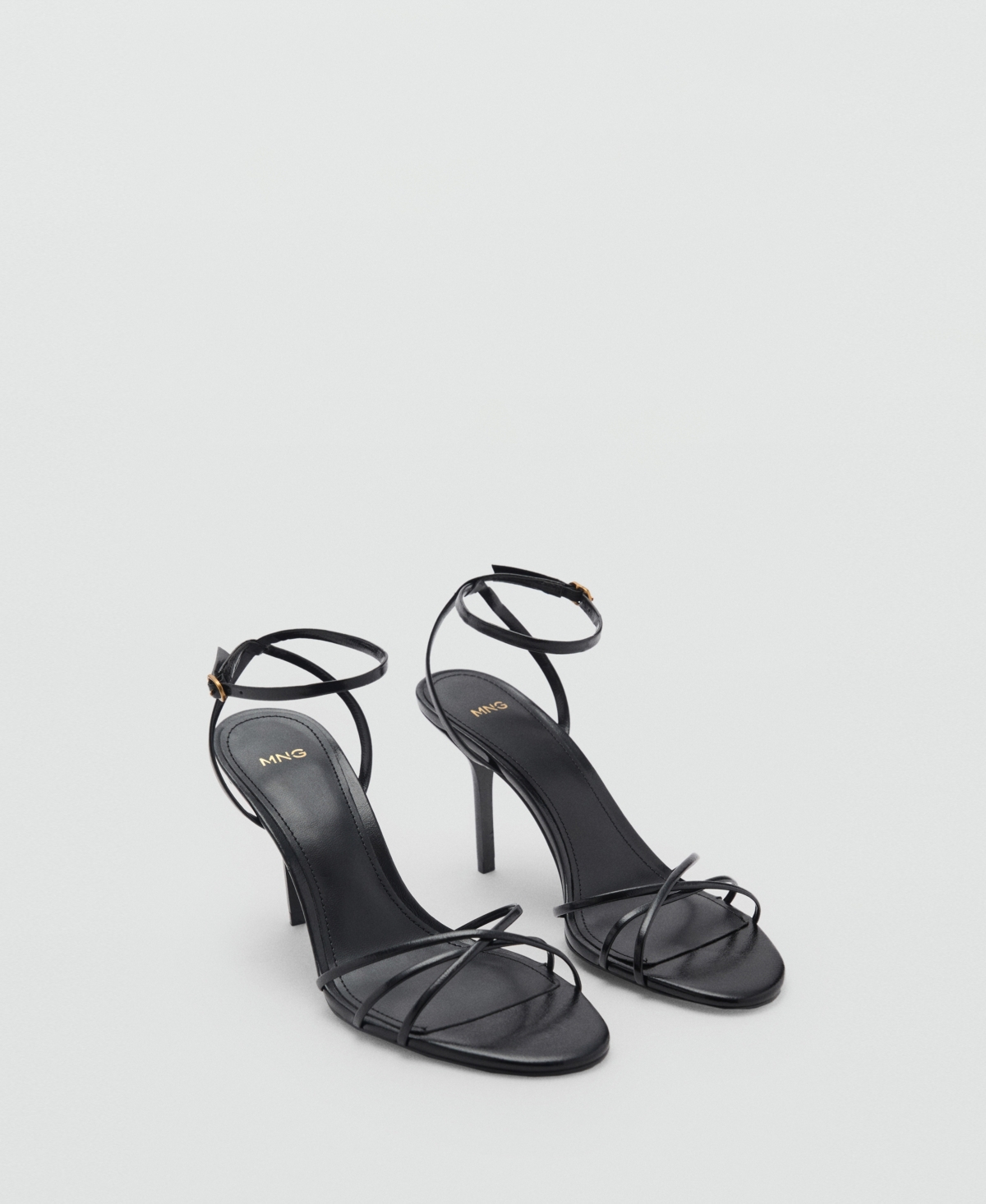 Click here for Mango Womens Strappy Heeled Sandals - Black prices