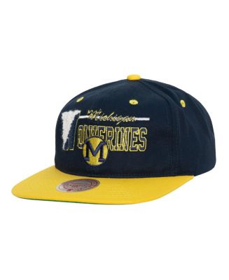 Mitchell & Ness Men's Navy/Maize Michigan Wolverines Varsity Letter ...