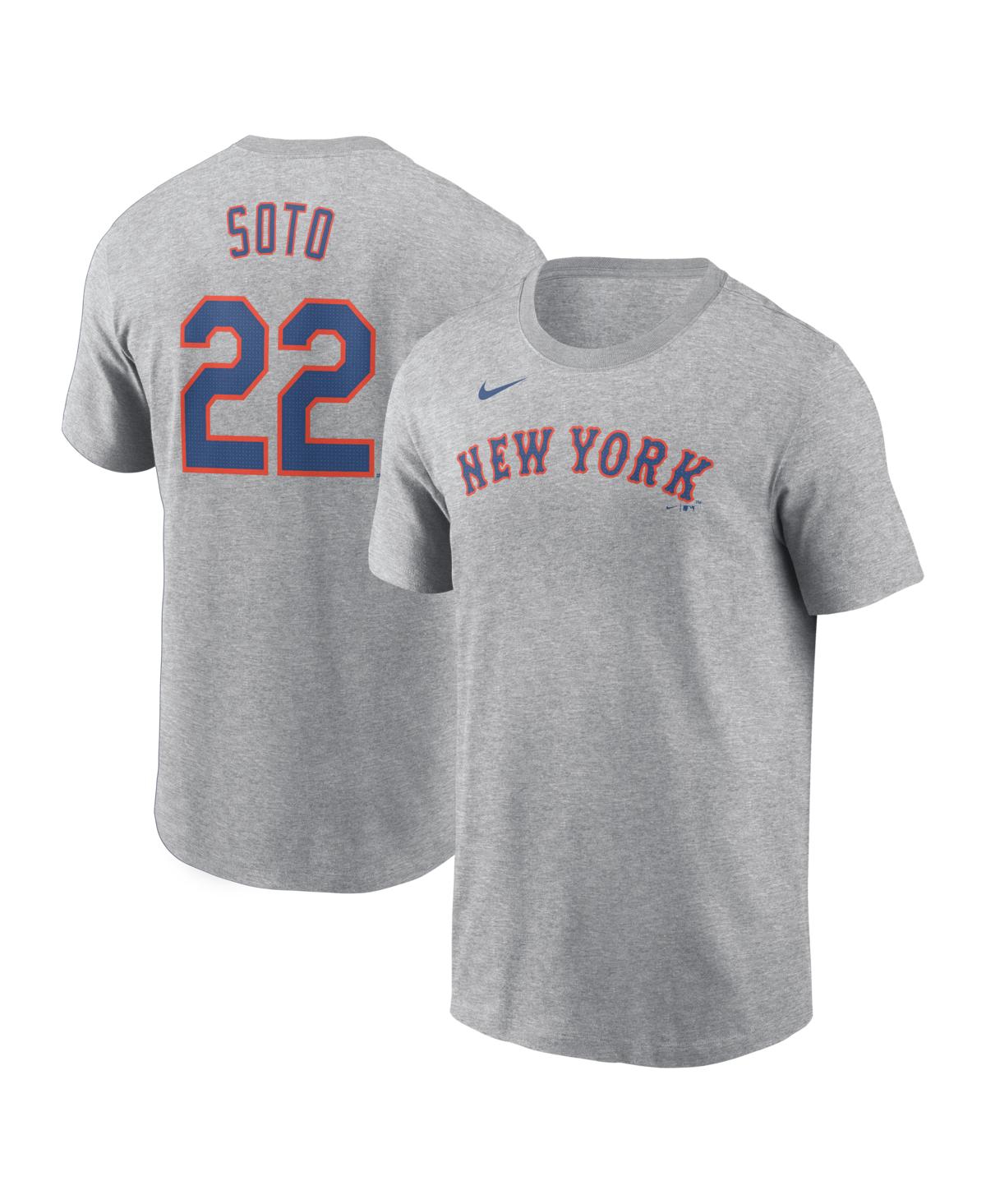 Click here for Nike Mens Juan Soto Heather Gray New York Mets Fus... prices