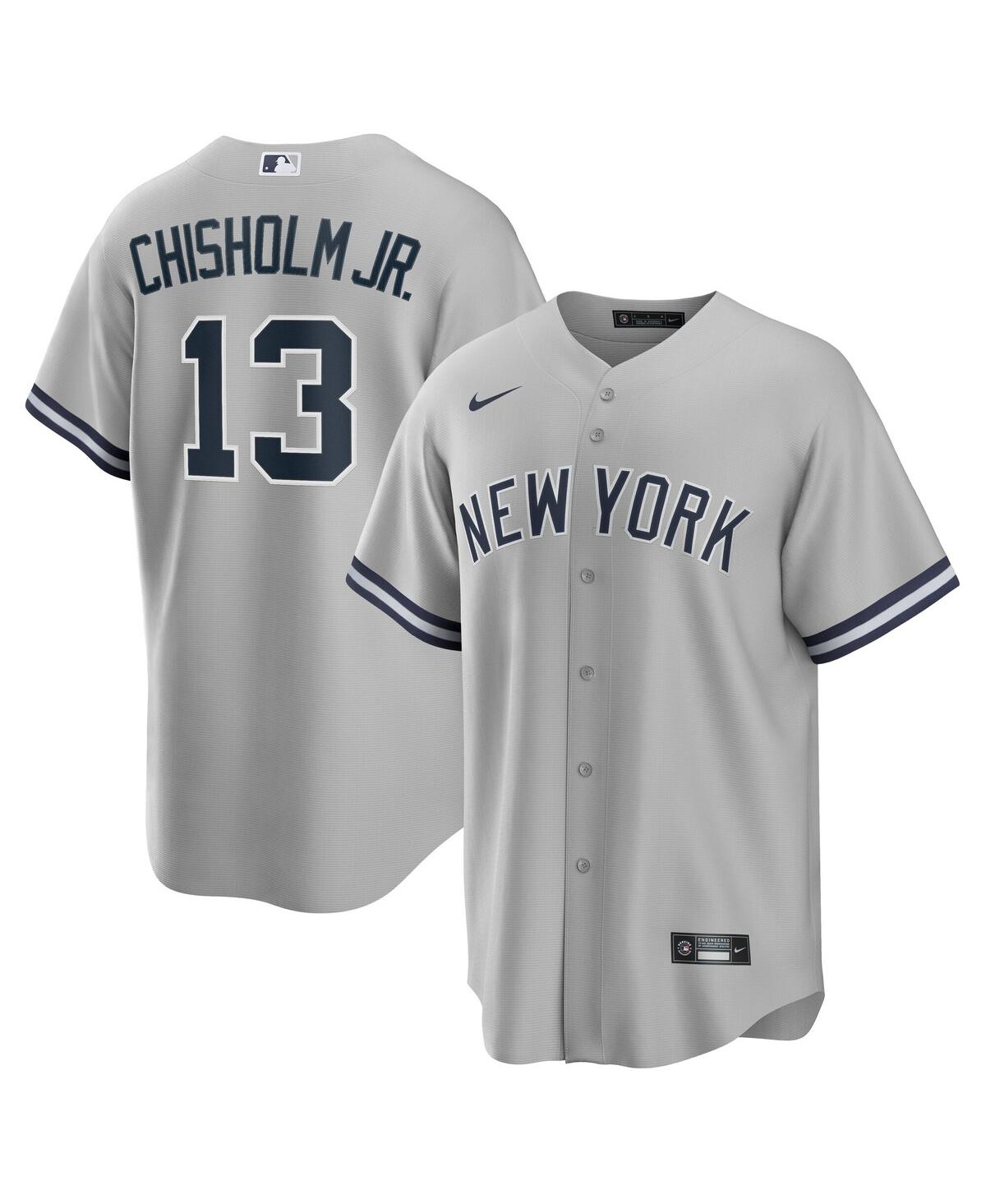 Click here for Nike Mens Jazz Chisholm Jr. Gray New York Yankees... prices