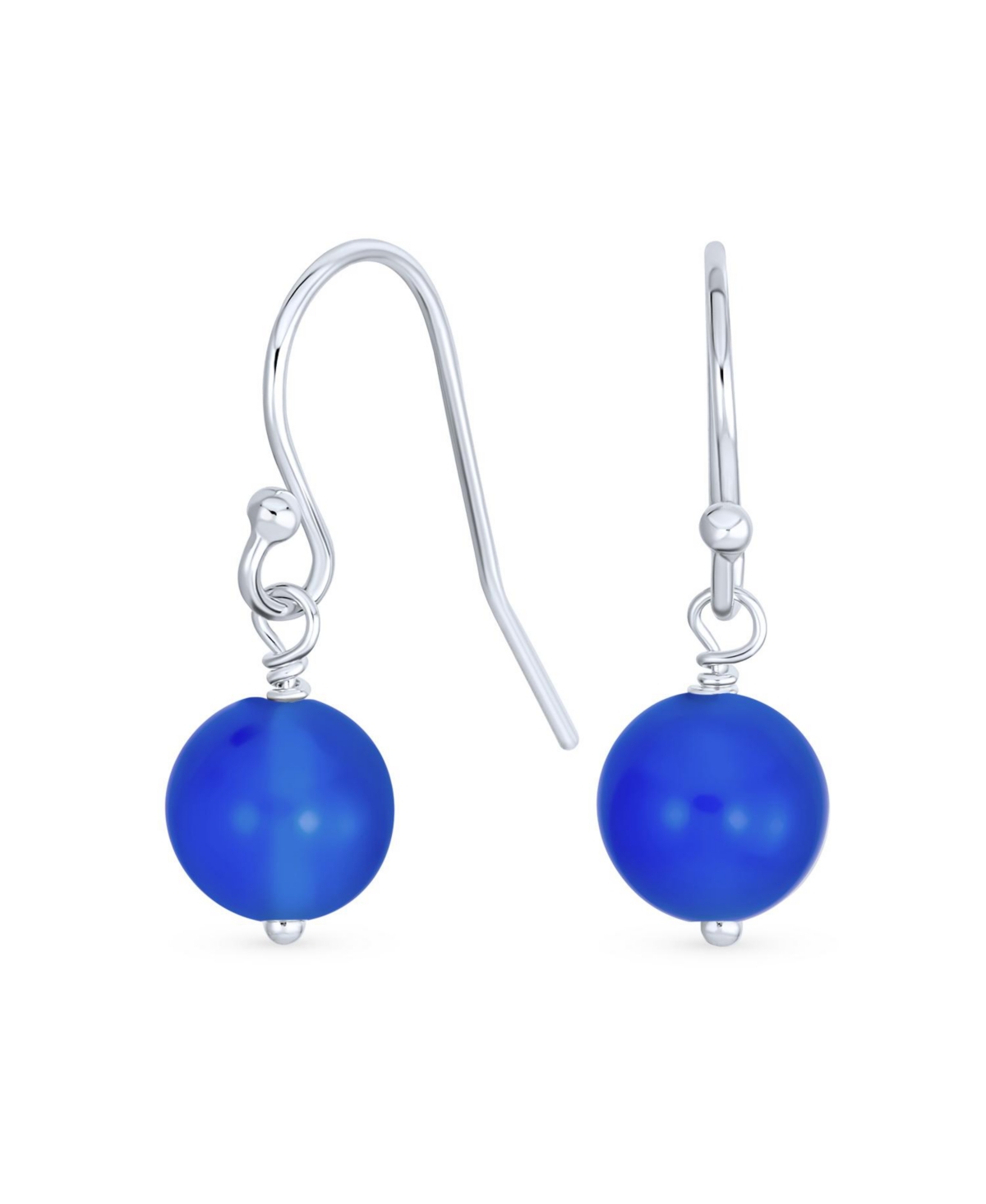 Click here for Bling Jewelry Basic Round 8MM Bead Drop Earrings w... prices