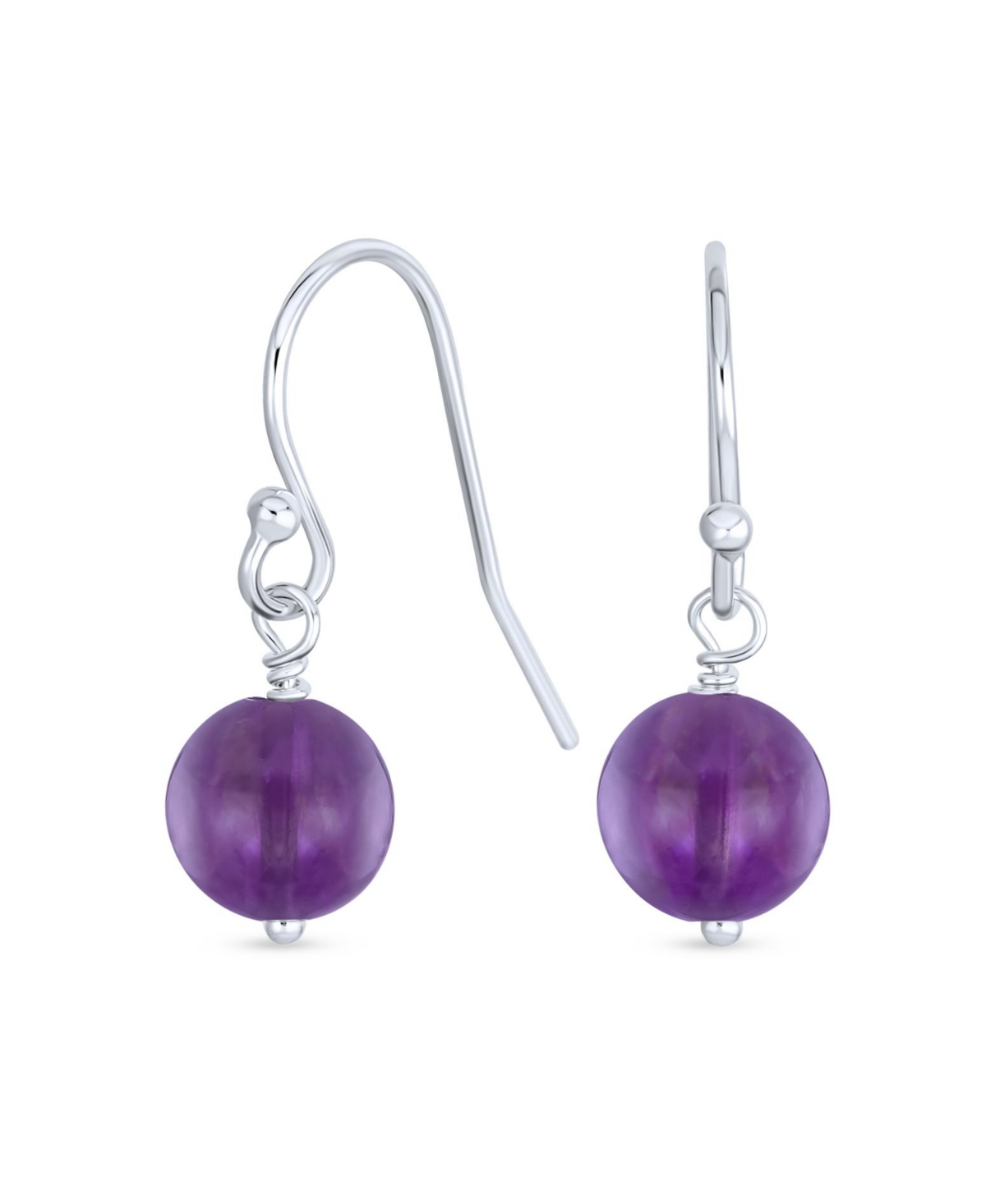 Click here for Bling Jewelry Basic Round 8MM Bead Drop Earrings w... prices