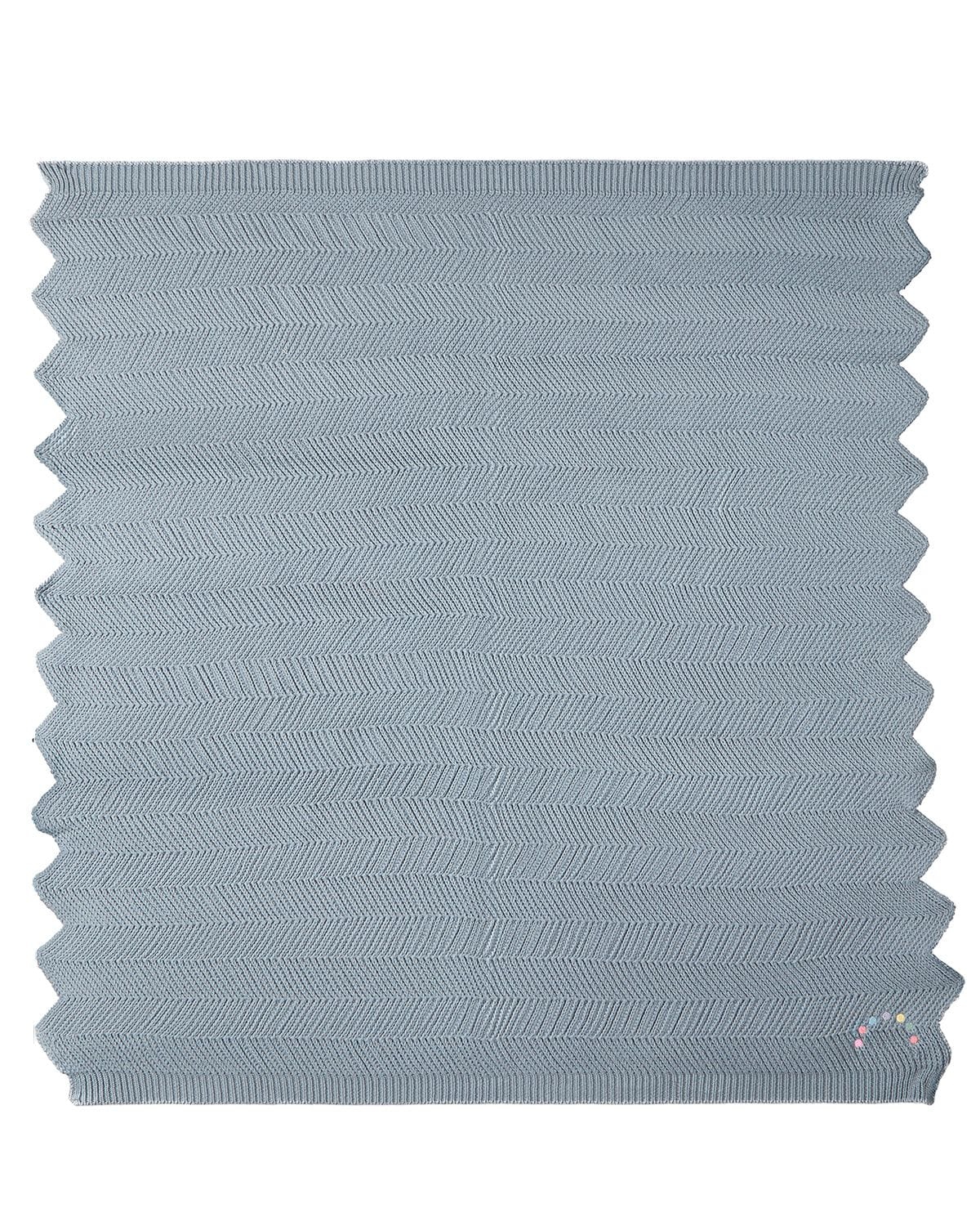 Click here for MeMoi Baby Herringbone Knit 100 Cotton Blanket wit... prices