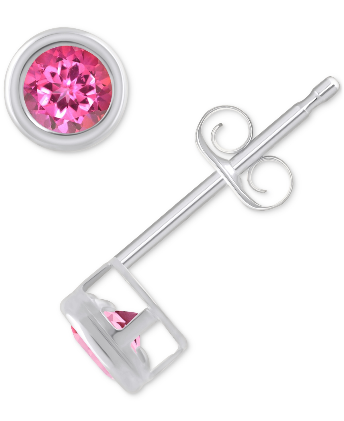 Click here for Macys Gemstone Round Stud Earrings in 10k Yellow G... prices