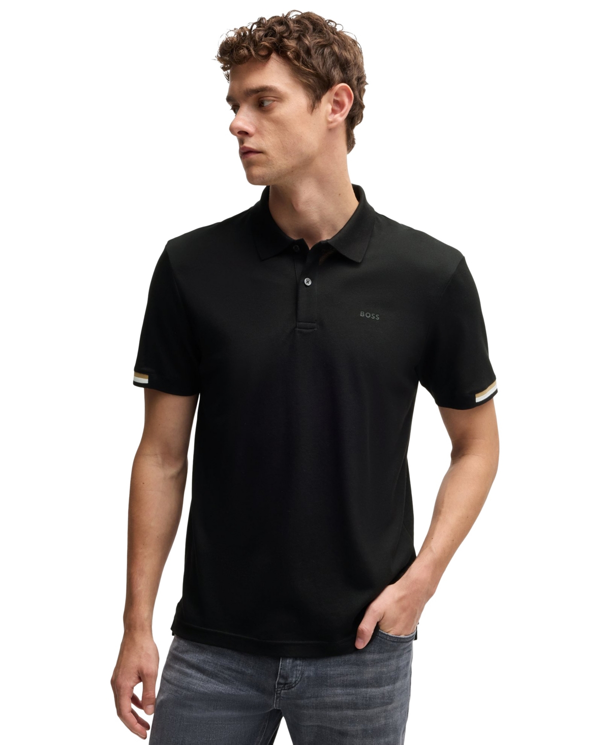 Click here for Boss by Hugo Boss Mens Regular-Fit Rubberized Logo... prices