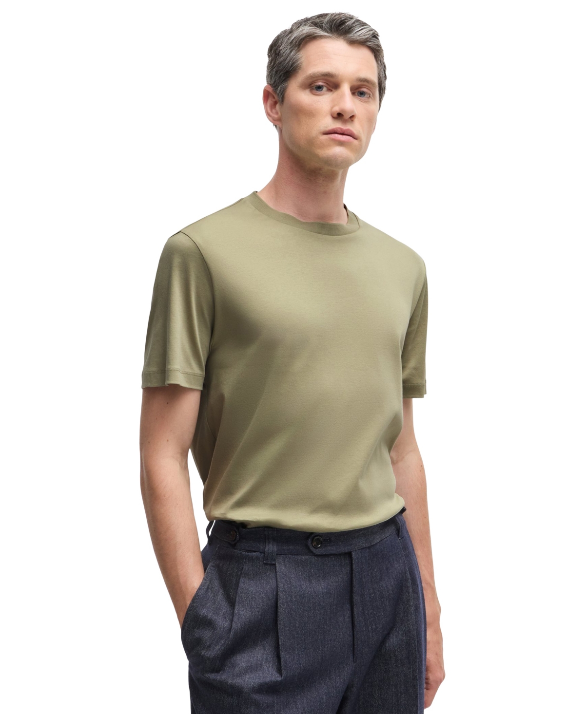 Click here for Boss by Hugo Boss Mens Regular-Fit Mercerized-Cott... prices