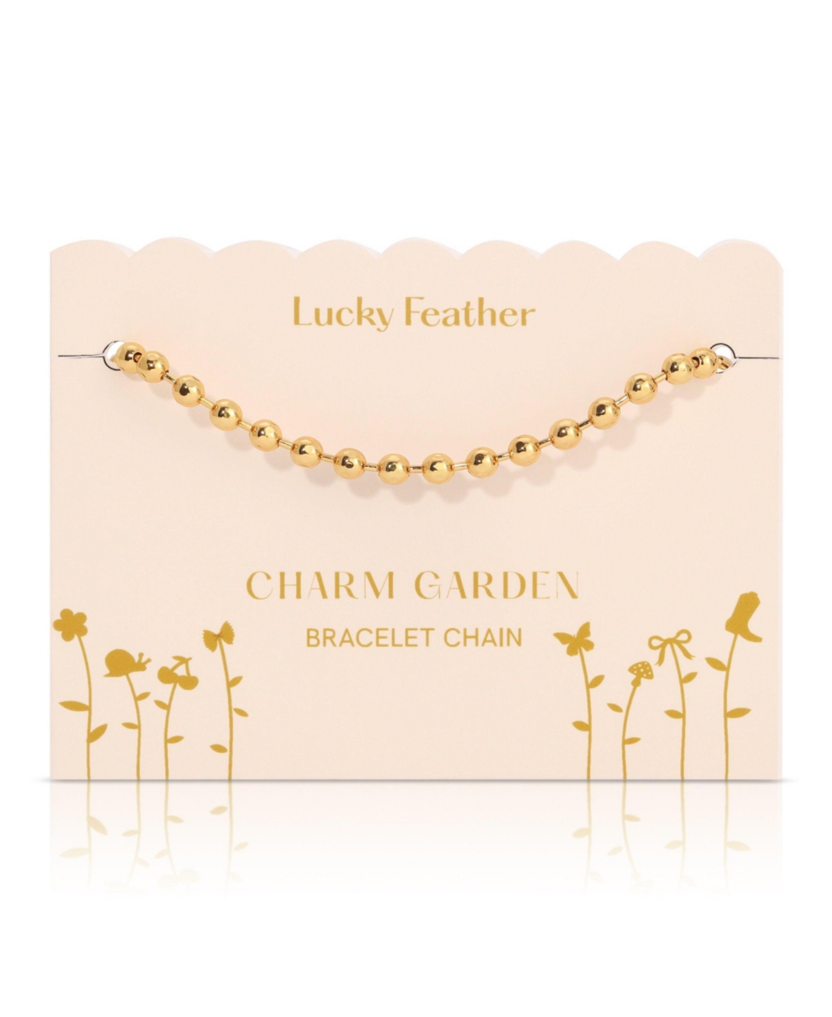 Click here for Lucky Feather Charm Garden - Gold - Bracelet Chain prices
