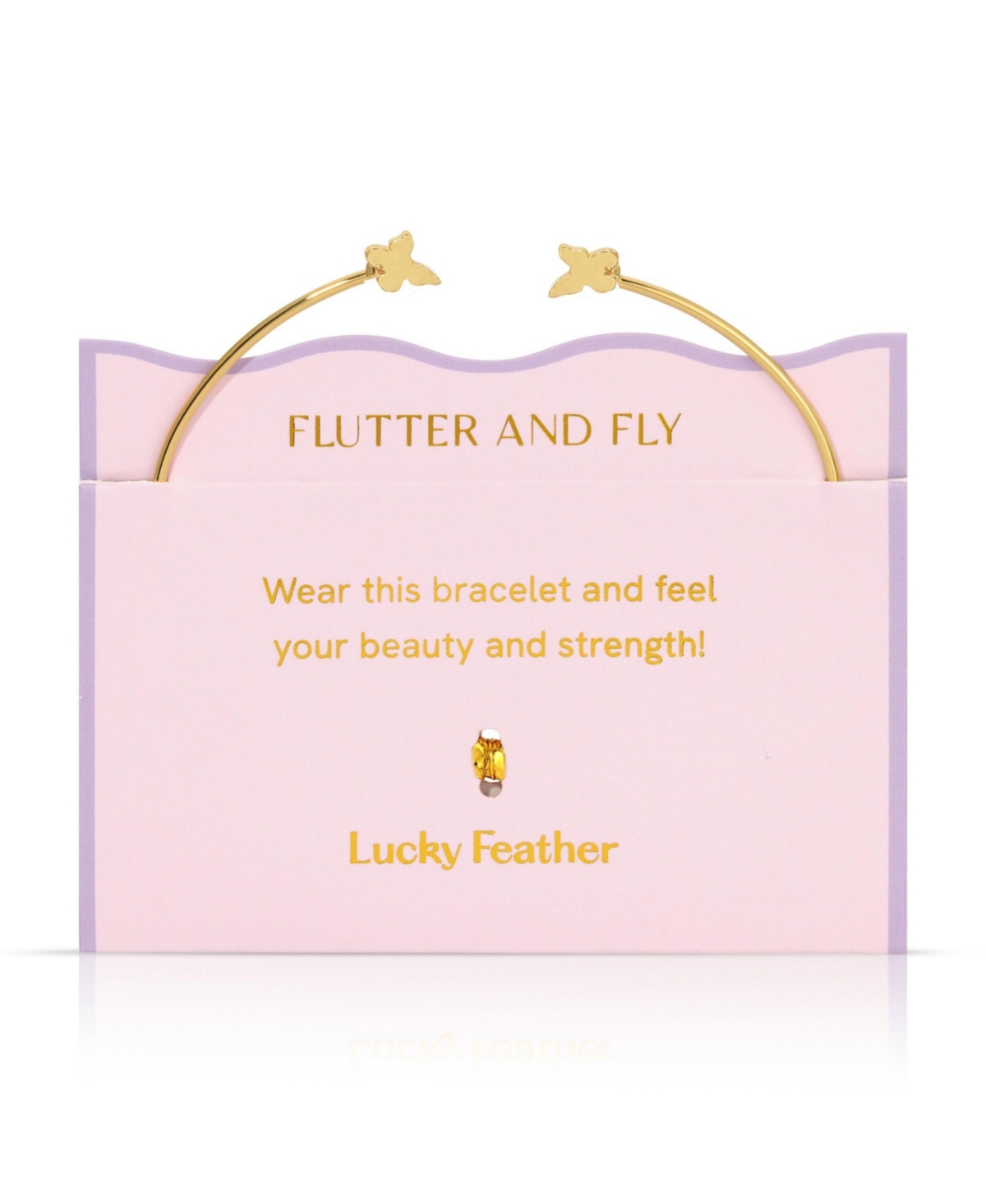 Click here for Lucky Feather Connection Cuff - Butterflies - Flut... prices