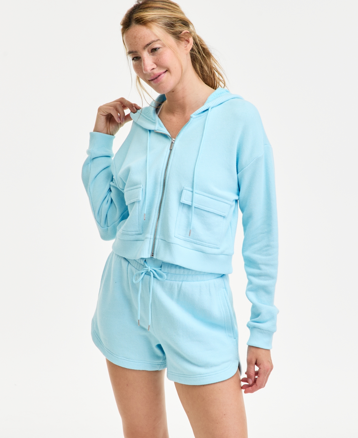 Click here for Id Ideology Womens Cropped Zippered Hoodie  Exclus... prices