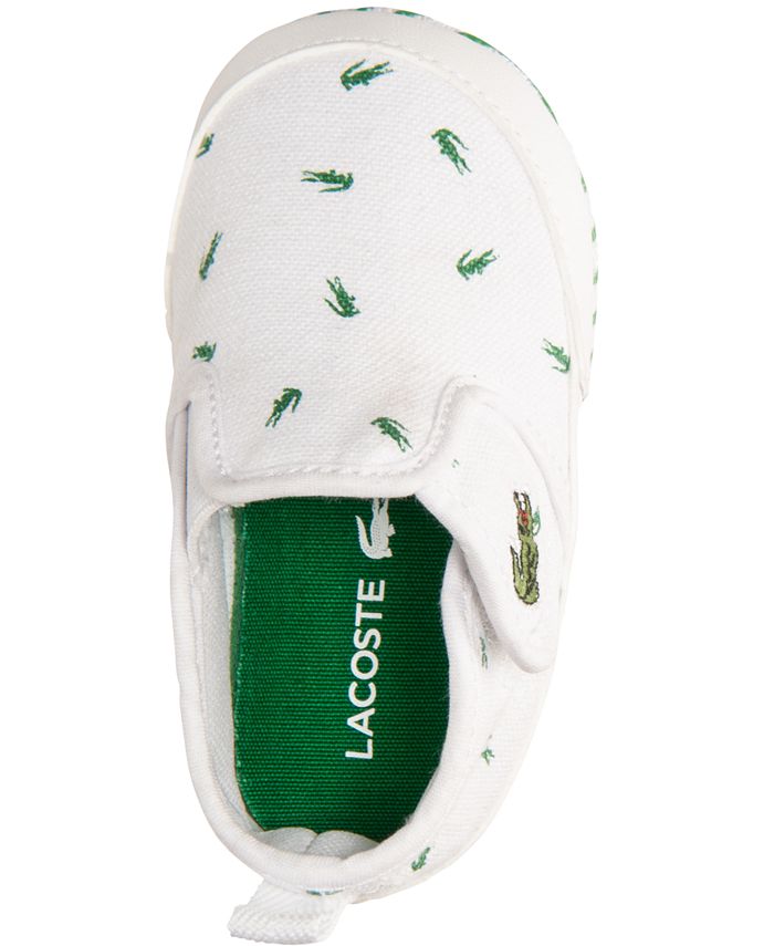 Lacoste Infant Boys' Gazon Print Crib Sneakers from Finish Line ...