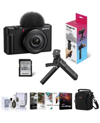 Sony ZV-1F Vlogging Camera, Black Bundle with ACCVC1 Vlogger Accessory Kit, Corel PC Software ...