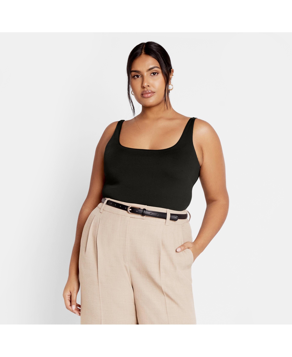 Click here for City Chic Plus Size Arami Top - Black prices