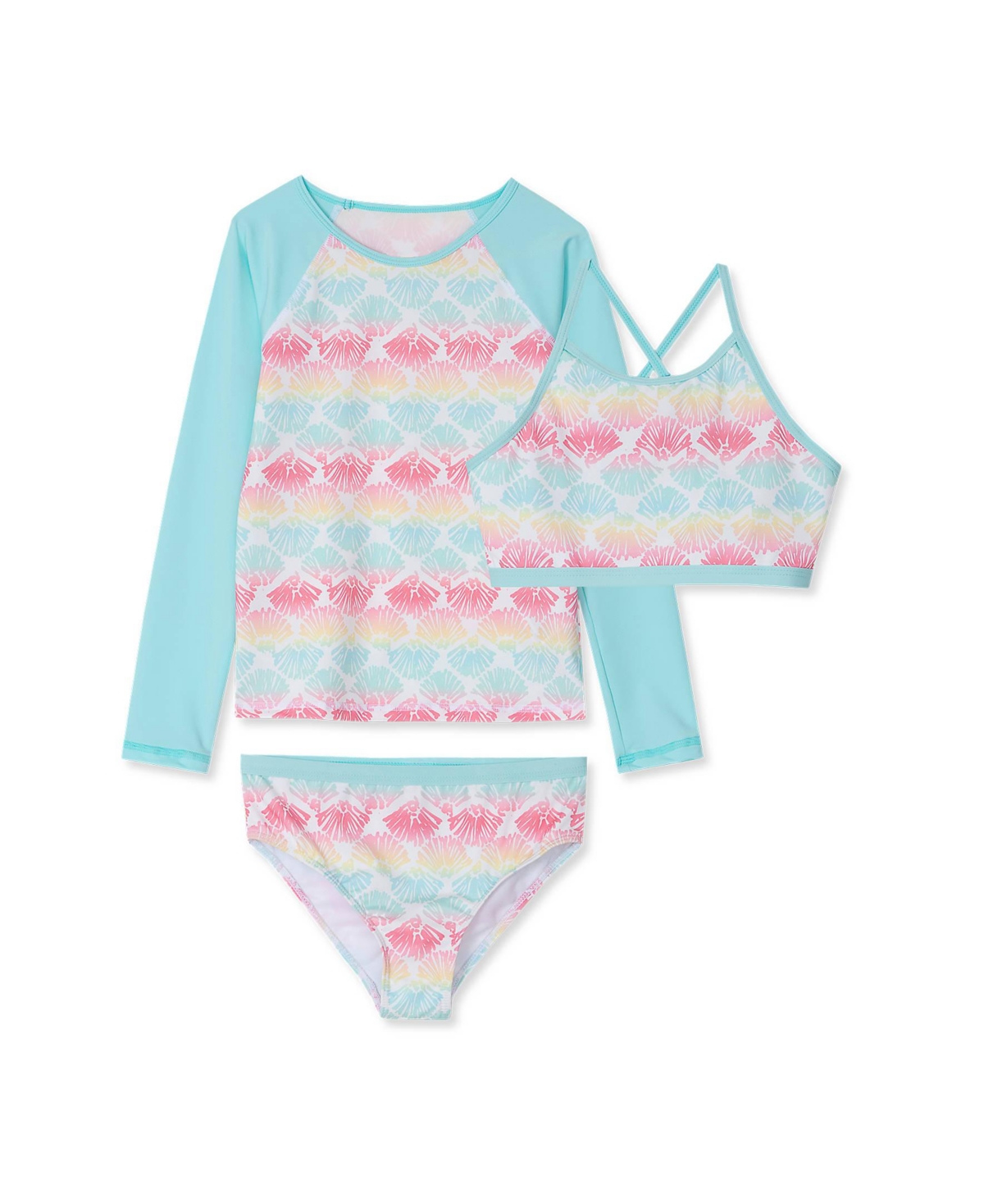 Click here for Lands End Girls Chlorine Resistant Rash Guard Biki... prices