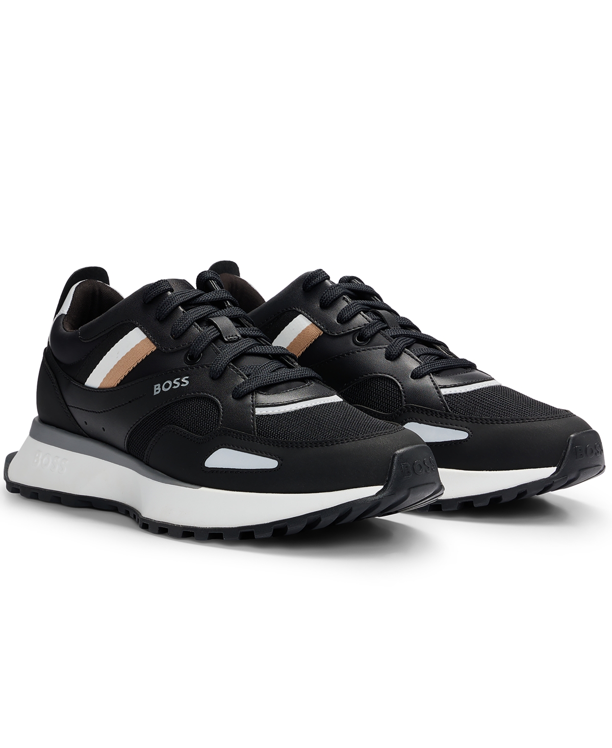 Click here for Boss by Hugo Boss Mens Running-Style Trainers Snea... prices