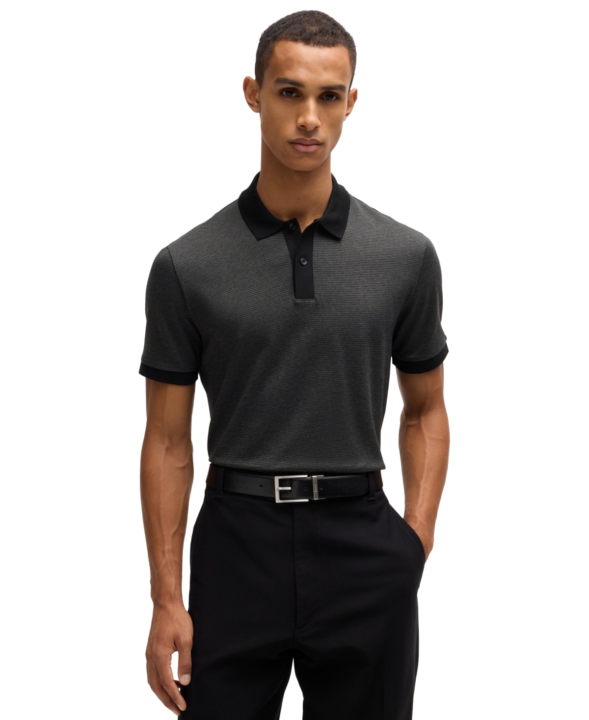 Click here for Boss by Hugo Boss Mens Regular-Fit Micro-Pattern P... prices