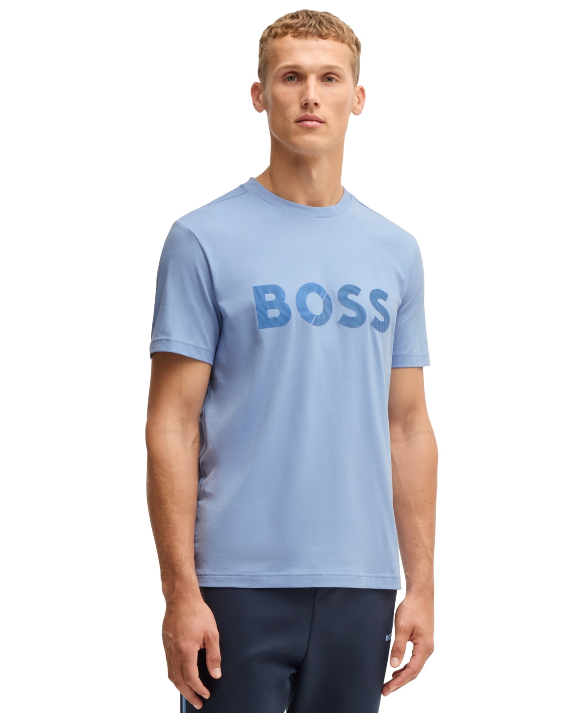 Click here for Boss by Hugo Boss Mens Large Logo Regular-Fit T-Sh... prices
