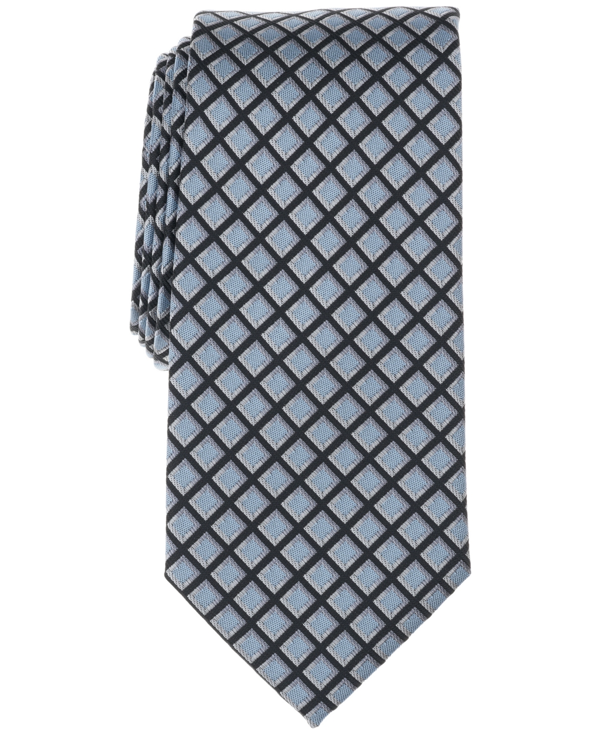 Click here for Perry Ellis Mens Buttaro Grid-Pattern Tie - Black prices