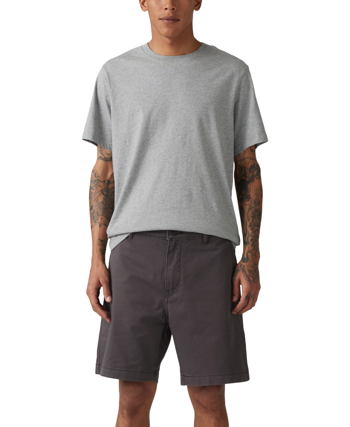 Click here for Levis Mens Relaxed-Fit 8 Chino Shorts - Dark Phant... prices