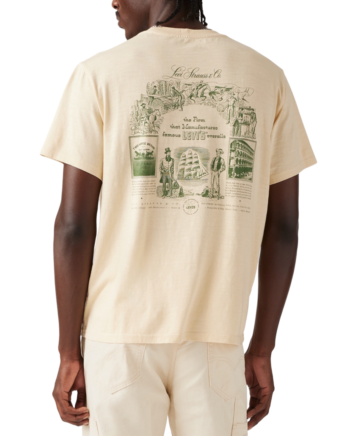 Click here for Levis Mens Relaxed-Fit Logo Graphic T-Shirts - Ble... prices