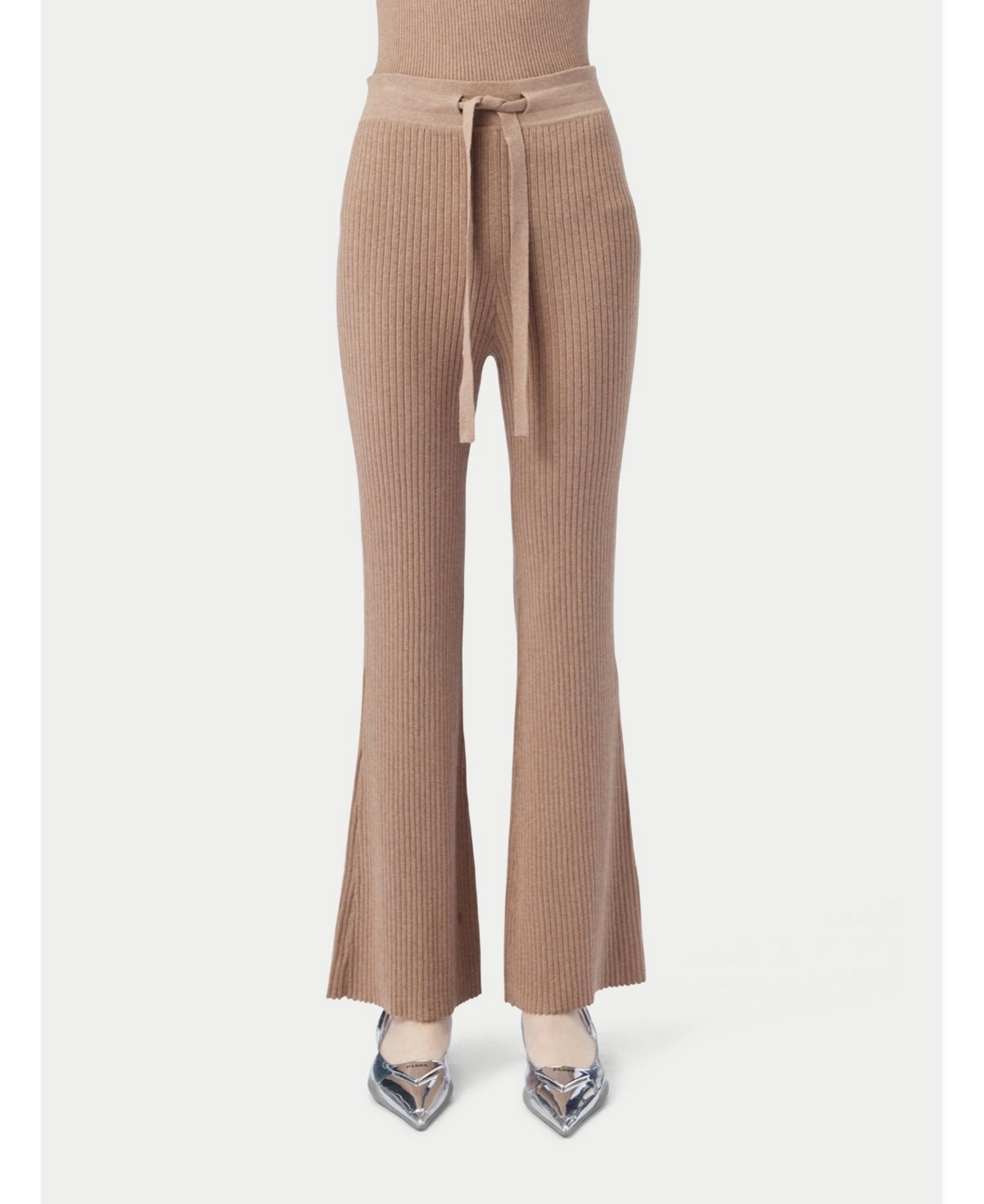 Click here for Gobi Cashmere Womens Drawstring Ribbed Cotton Silk... prices