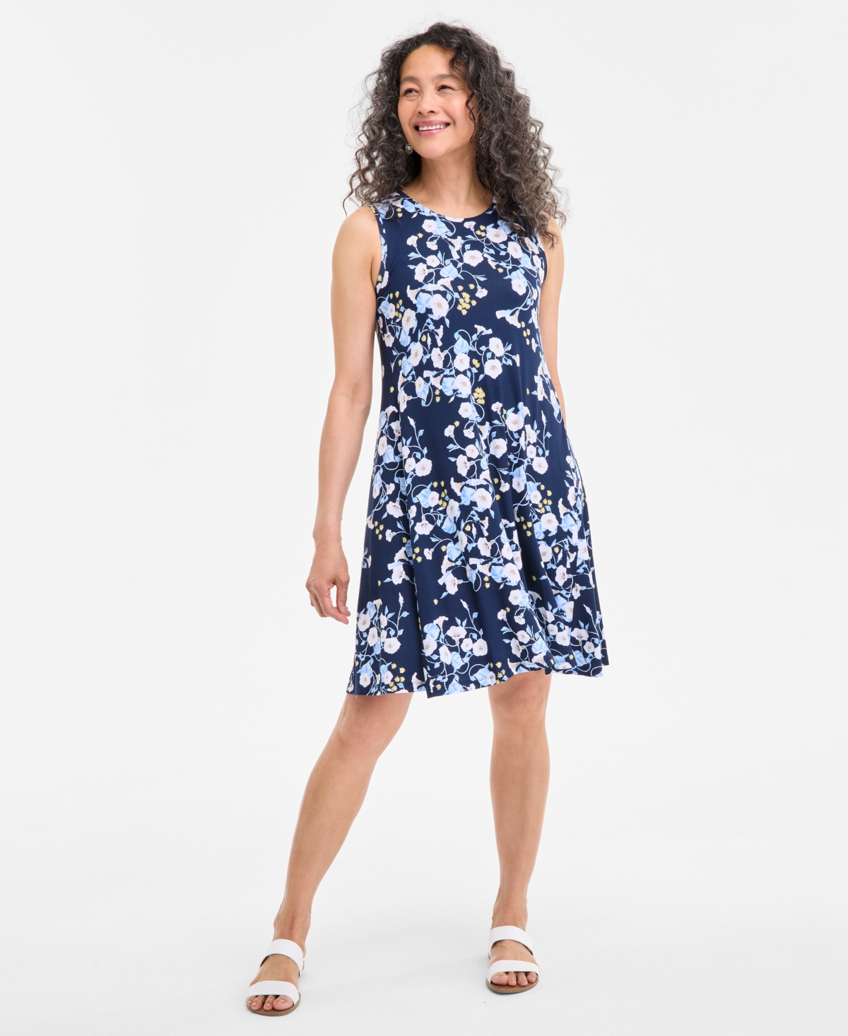 Click here for Style & Co Petite Printed Sleeveless Flip Flop Dre... prices