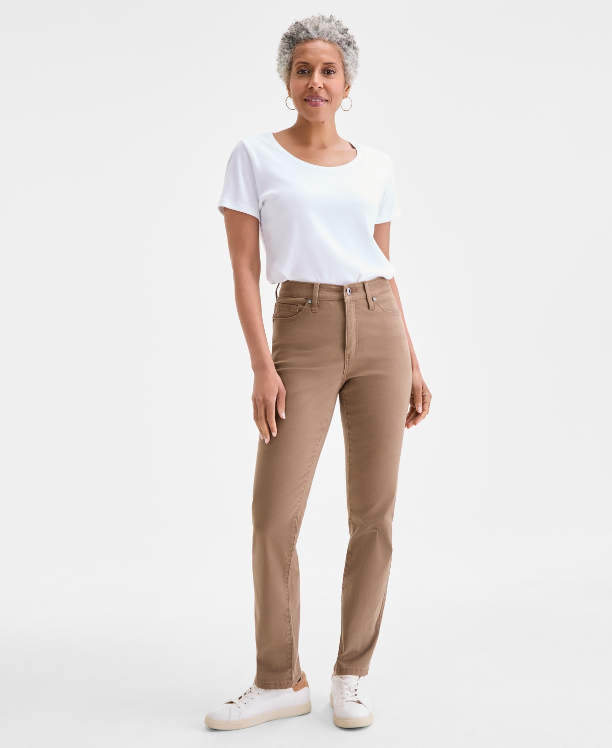 Click here for Style & Co Plus Size High-Rise Straight-Leg Pants... prices