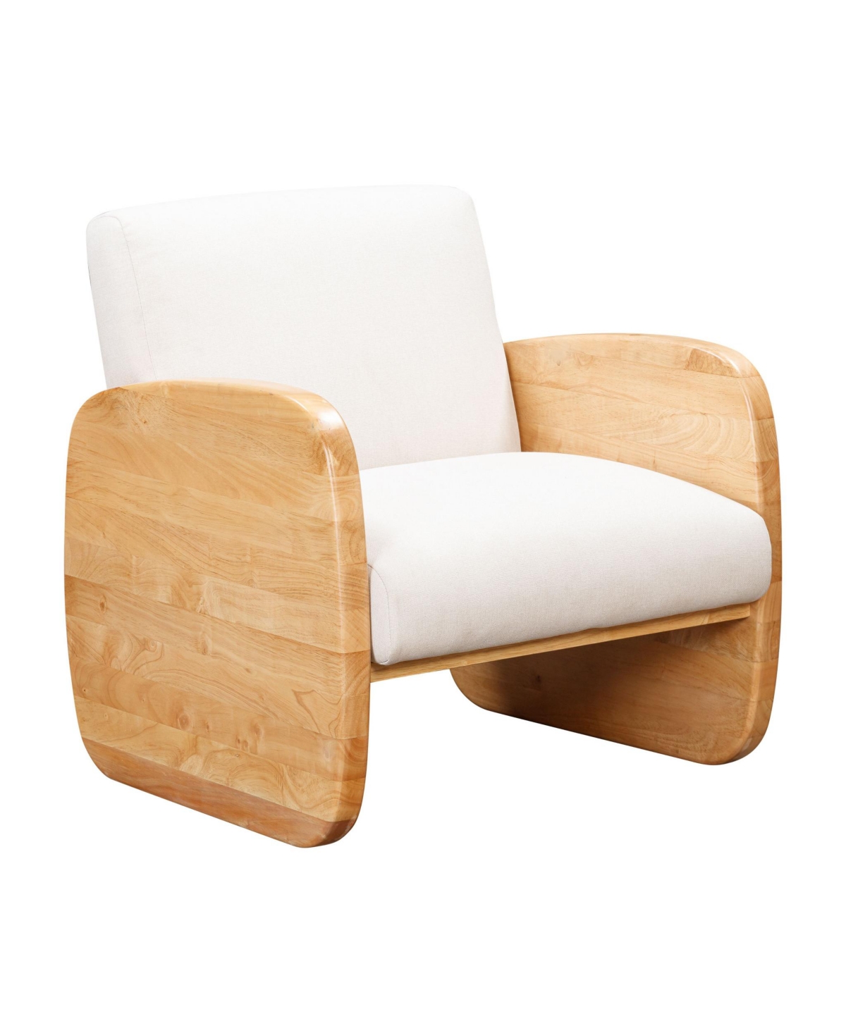 Click here for Linen and Wood Arm Chair – Perfect for Livi... prices