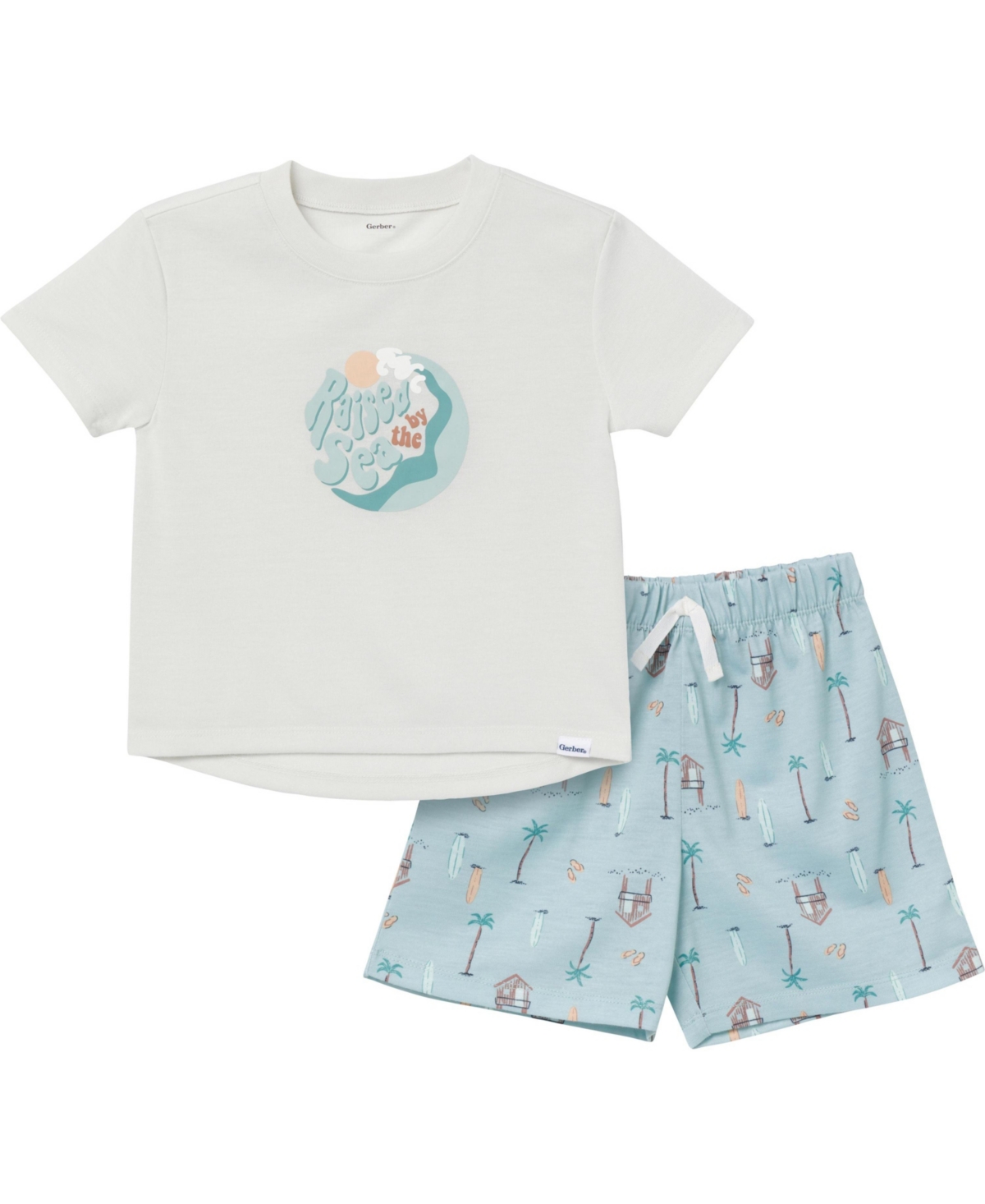 Click here for Gerber Toddler Boys 2-Piece Pajama Shorts Set - Se... prices