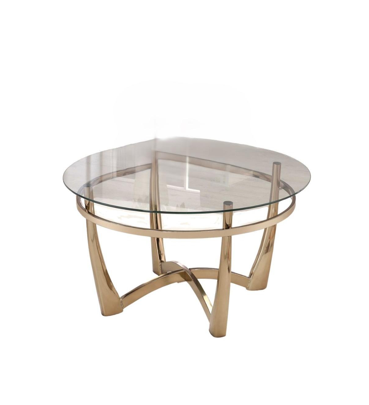 Click here for Modern Round Coffee Table – Metal Frame wit... prices