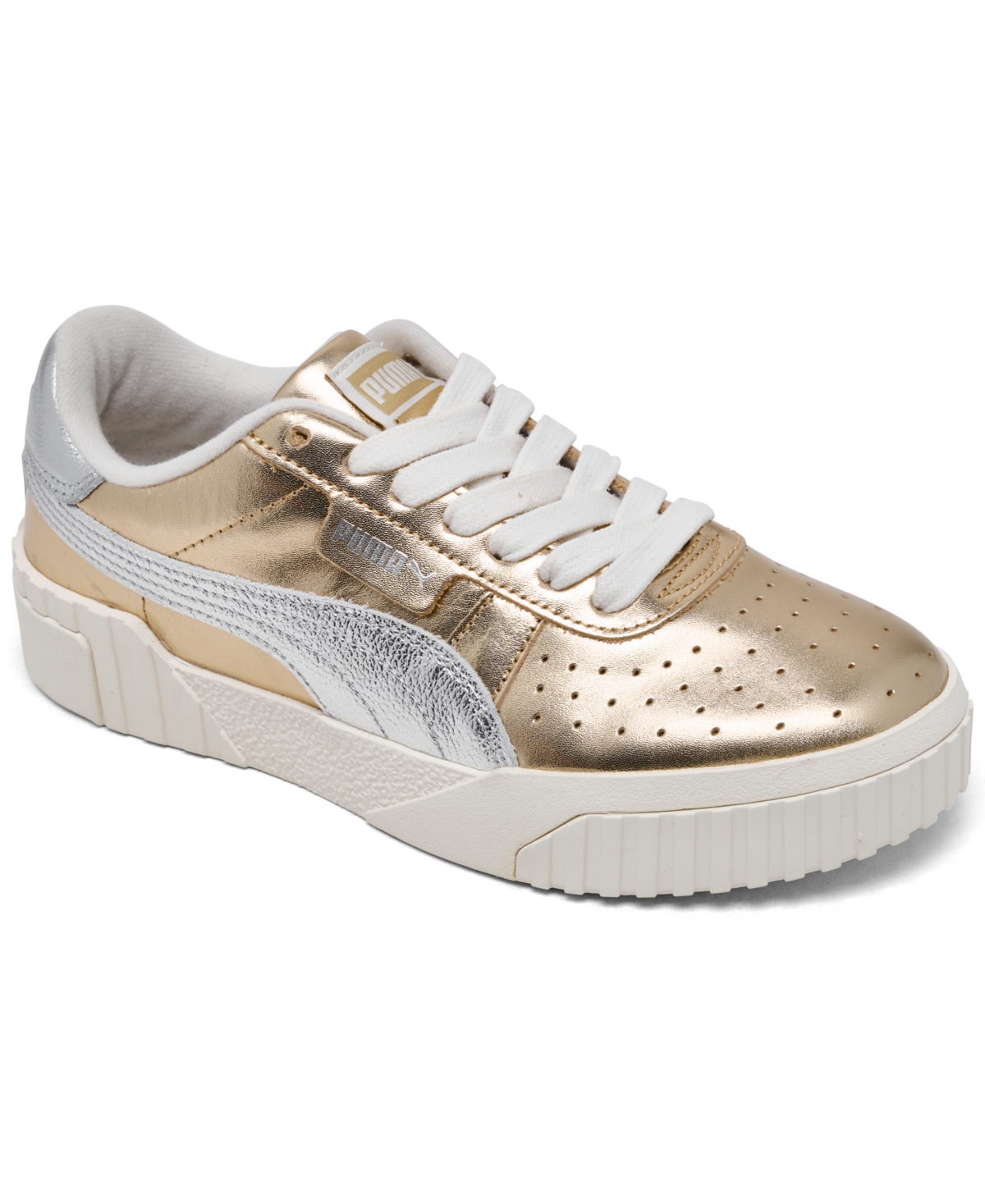 Click here for Puma Big Girls Cali Mixed Metals Casual Sneakers f... prices