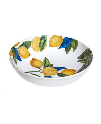 Abode Homewares Lemon Orchard Serve Bowl - Macy's