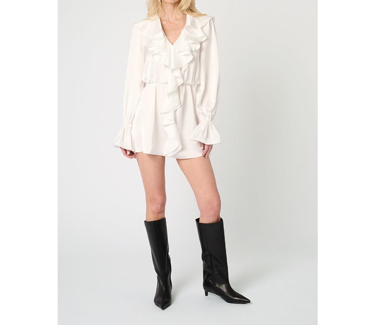 Click here for WeWoreWhat Womens Ruffle Dress - White prices