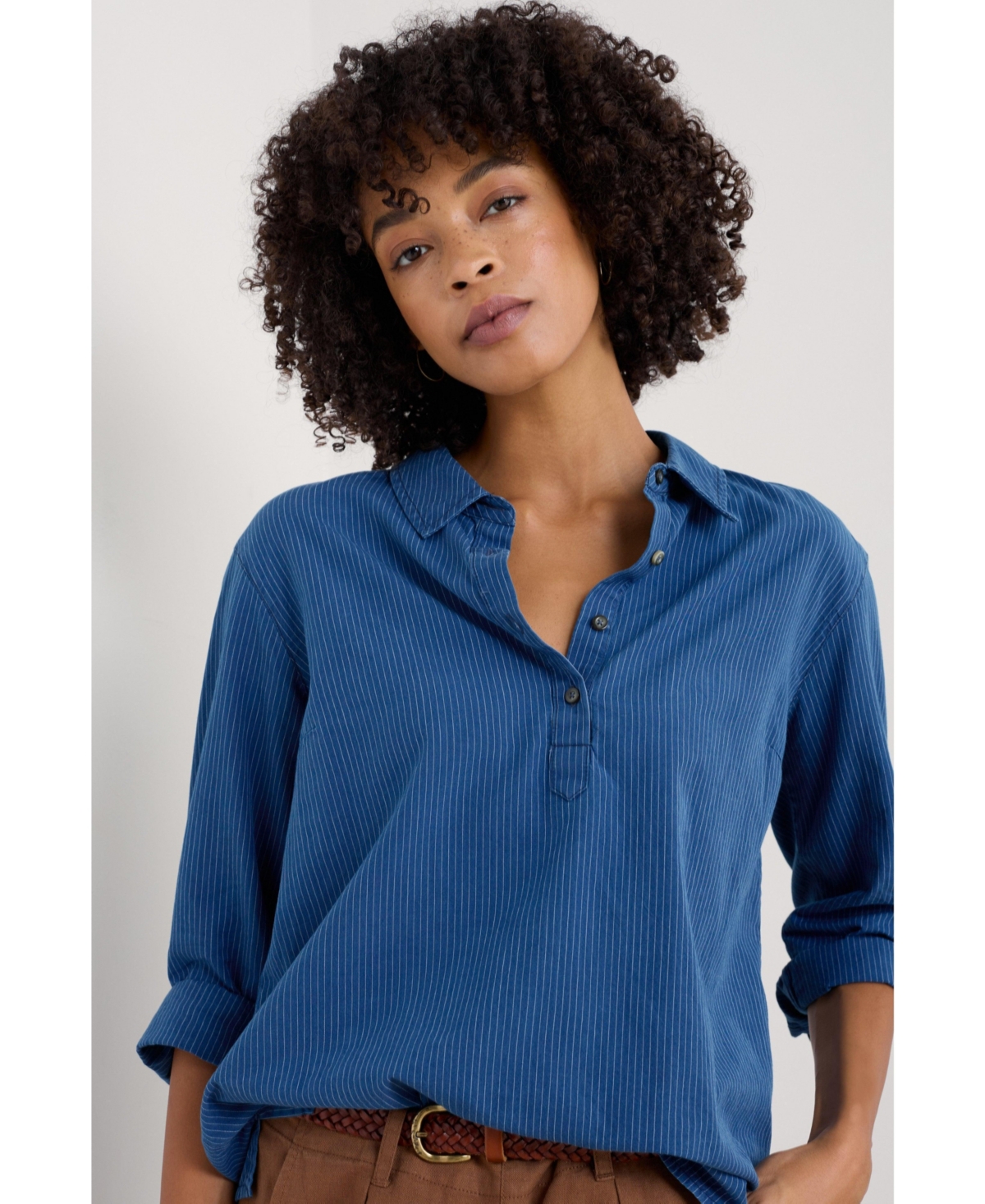 Click here for Seasalt Cornwall Womens St Keverne Shirt - Mid ind... prices