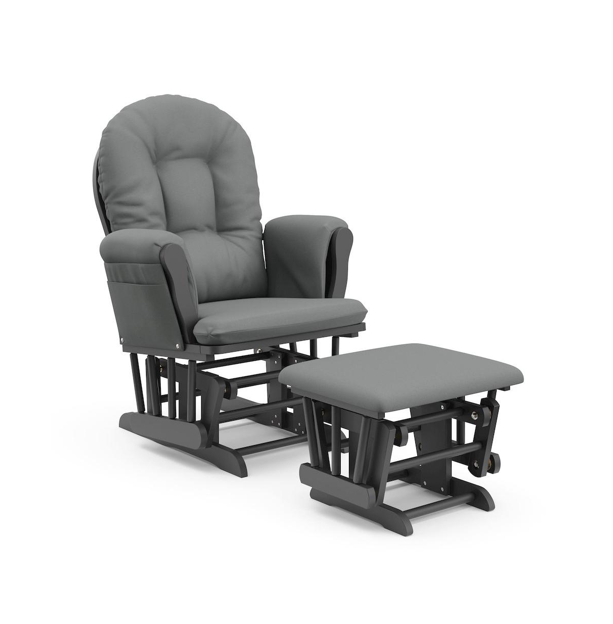 Click here for Storkcraft Hoop Glider and Ottoman - Gray with Gra... prices