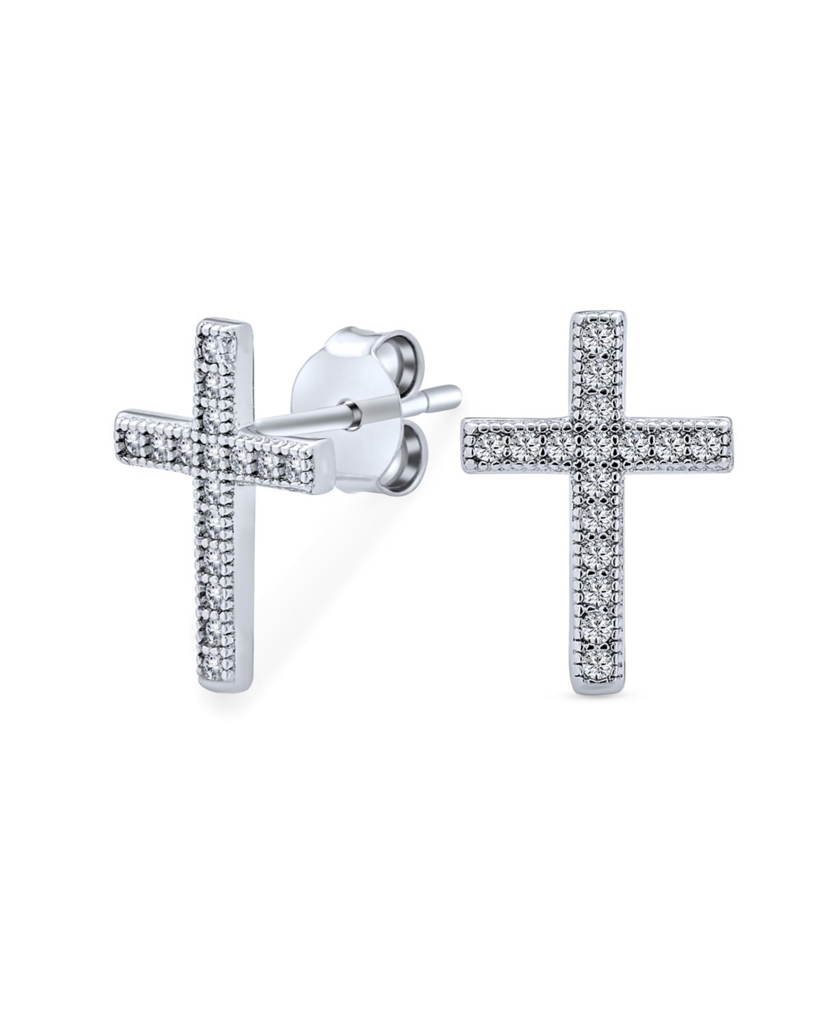 Click here for Bling Jewelry Traditional Religious Cz Stud Earrin... prices