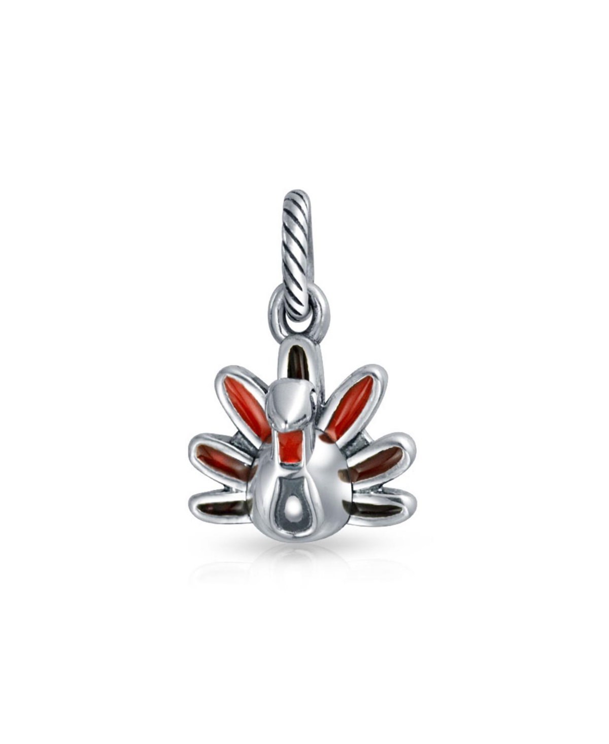 Click here for Bling Jewelry Thanksgiving Turkey Charm Bead in St... prices