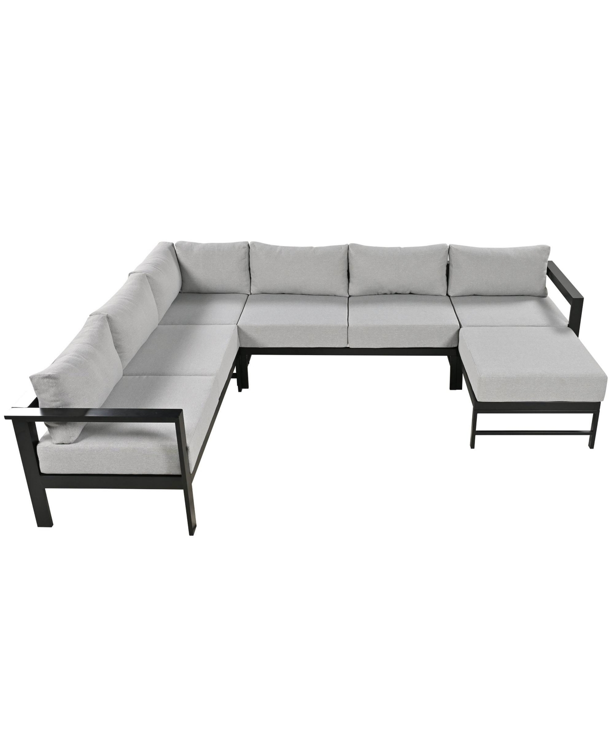 Click here for Mondawe U-shaped multi-person outdoor sofa set  su... prices