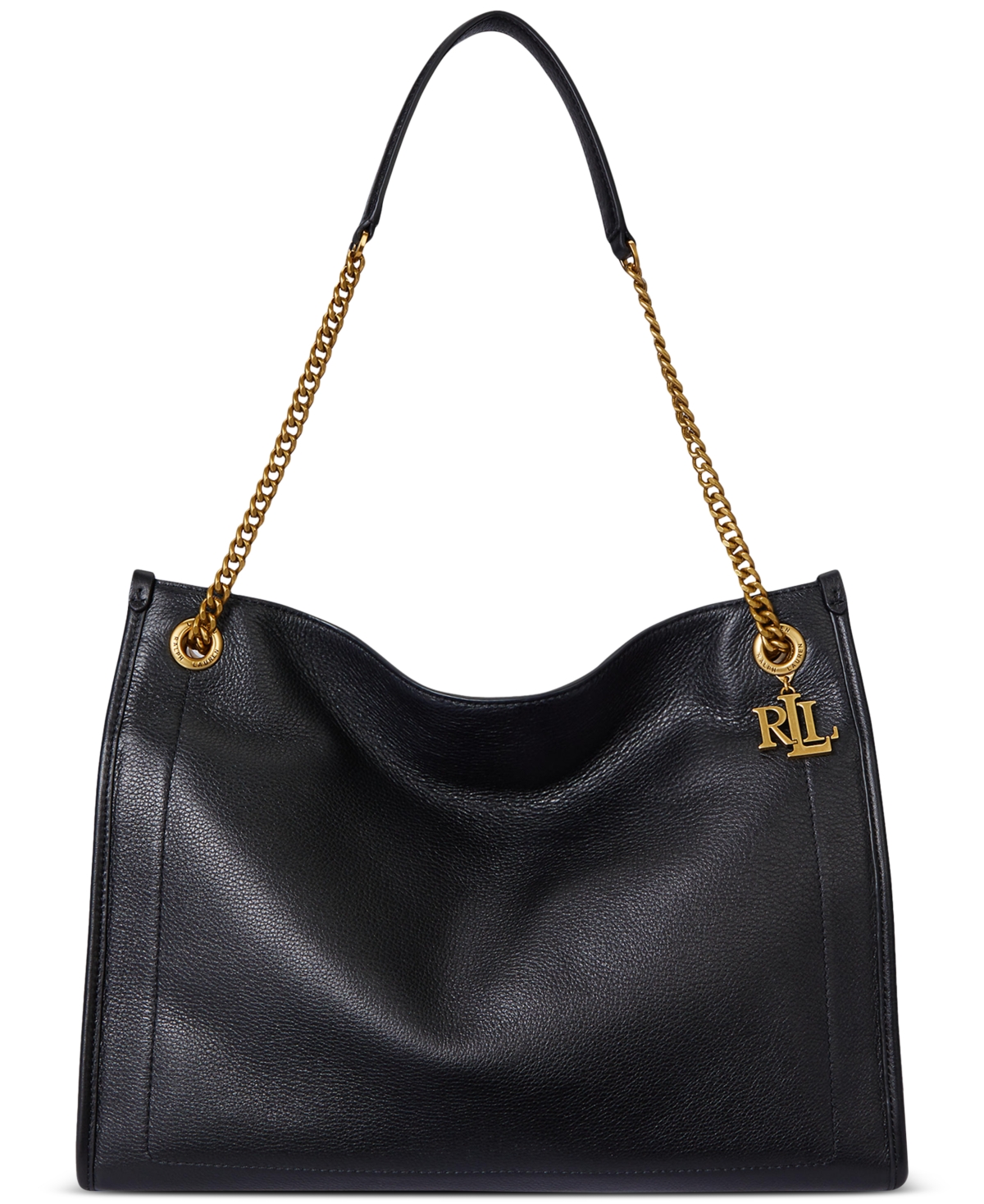 Click here for Lauren Ralph Lauren Bradley Large Pebbled Leather... prices