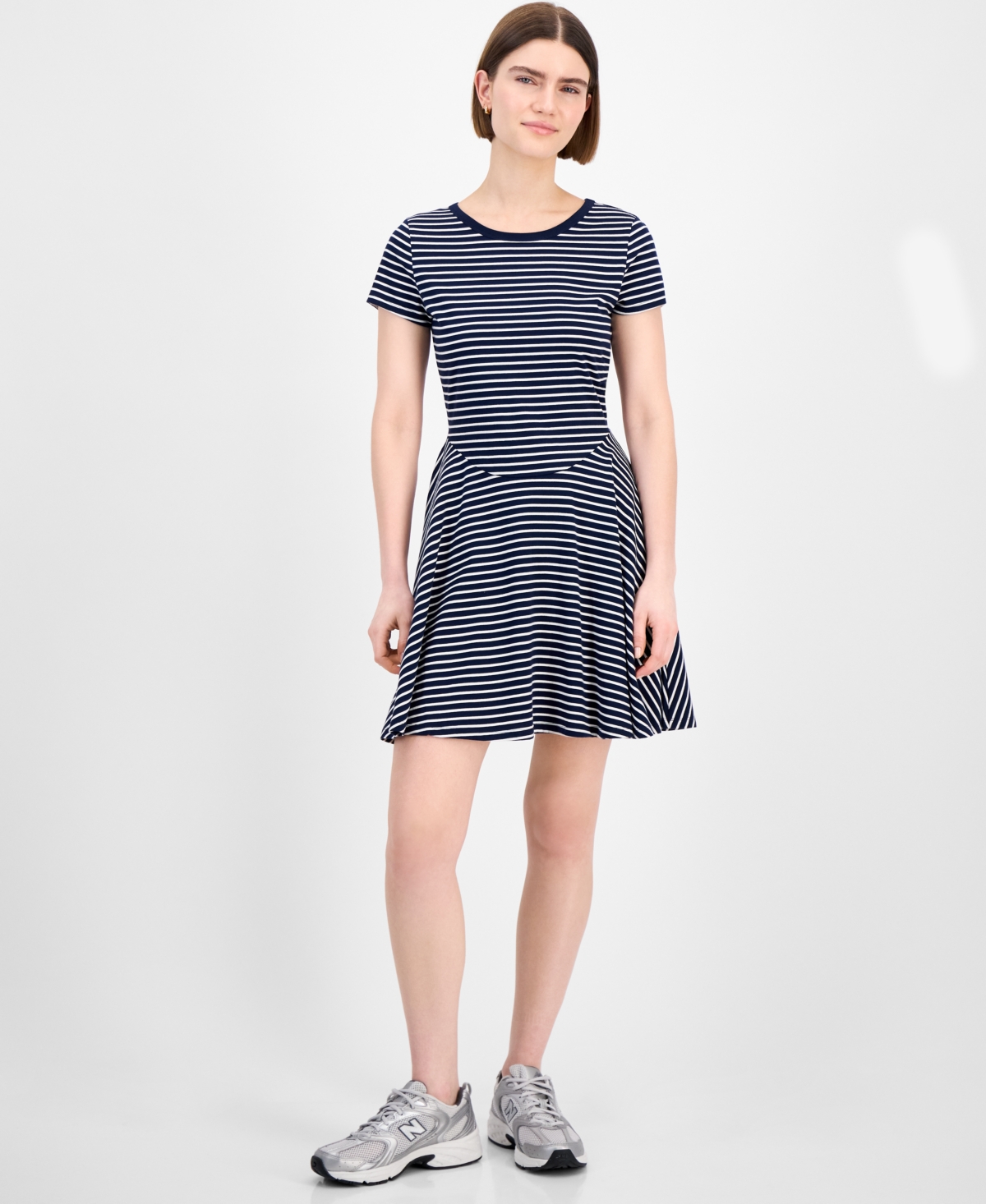 Click here for Madden Girl Juniors Fit & Flare Knit Mini Dress -... prices