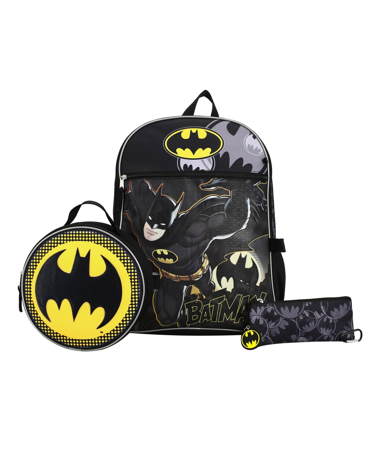 Click here for Dc Comic Book Batman Symbol 5-Piece Backpack Acces... prices