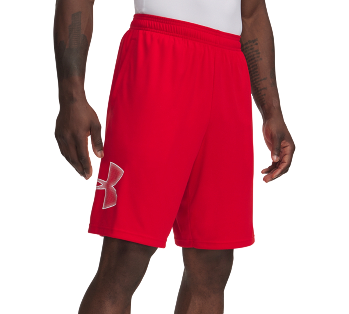 Click here for Under Armour Mens Ua Tech Logo 10 Shorts - Red/Bla... prices