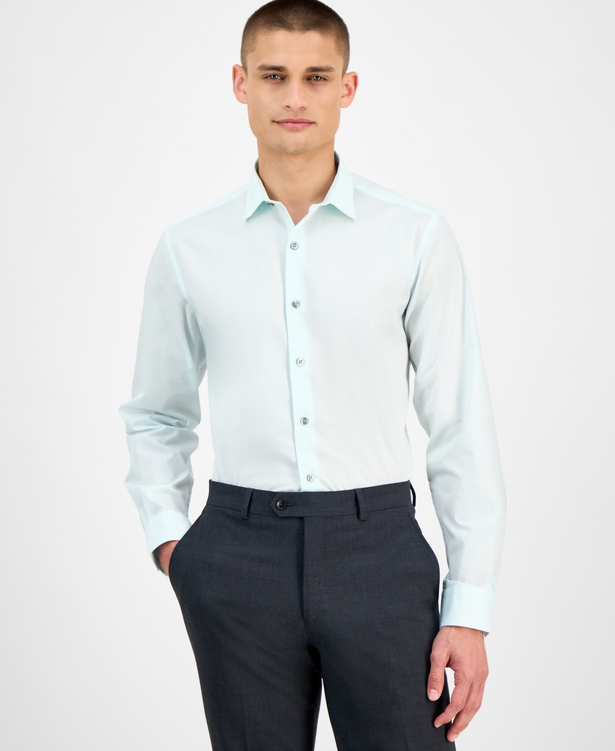 Click here for Alfani Mens Slim-Fit Solid Dress Shirt  Created fo... prices