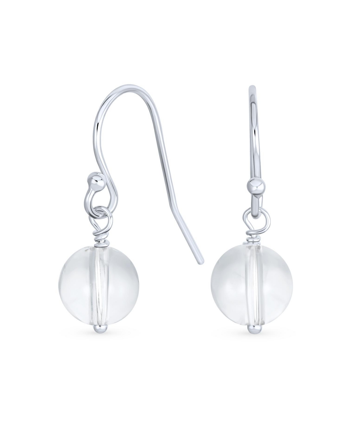 Click here for Bling Jewelry Basic Round 8MM Bead Drop Earrings w... prices