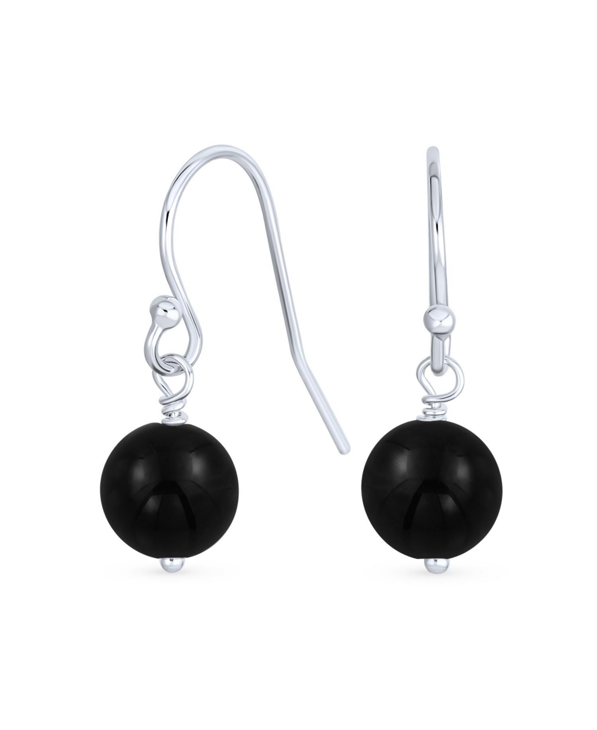 Click here for Bling Jewelry Basic Round 8MM Bead Drop Earrings w... prices